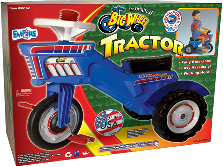 Big Wheel Blue Tractor